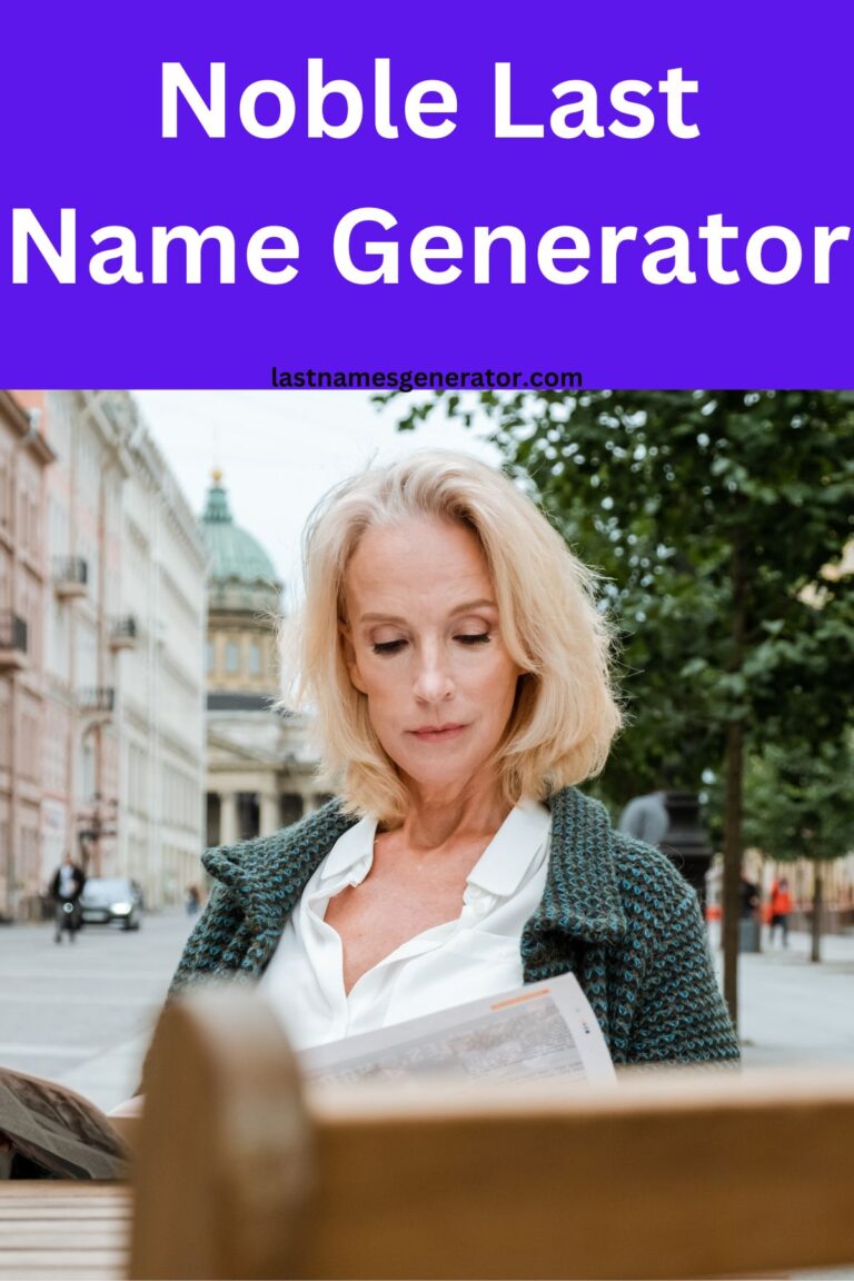 Last Names Generator - Free Last Names Generator